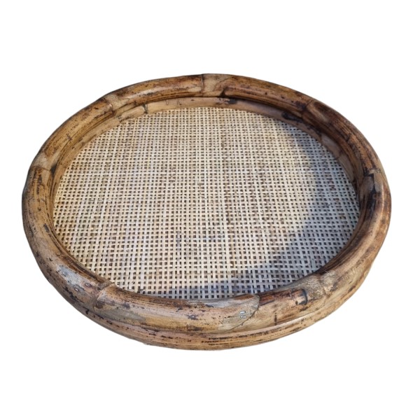 Köp Bricka 'Webbing Natural Rattan' 40x40cm hos din trädgår | Odla.nu