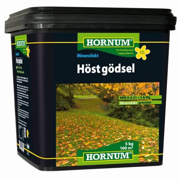 Köp Hornum Höstgödsel 5kg hos din trädgårdsmästare på nätet | Odla.nu